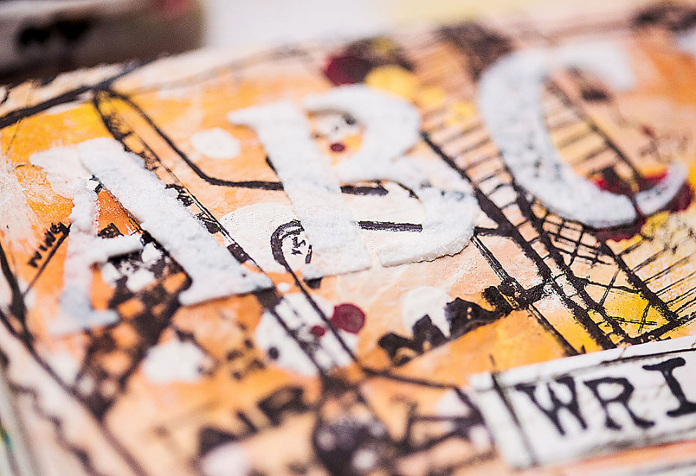 The Documented Life Project 2015 – Artjournal Page-Words with Friends ...