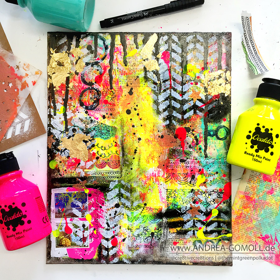 Art Collaboration: Mixed Media Canvas Board-The Background » Cre8tive ...