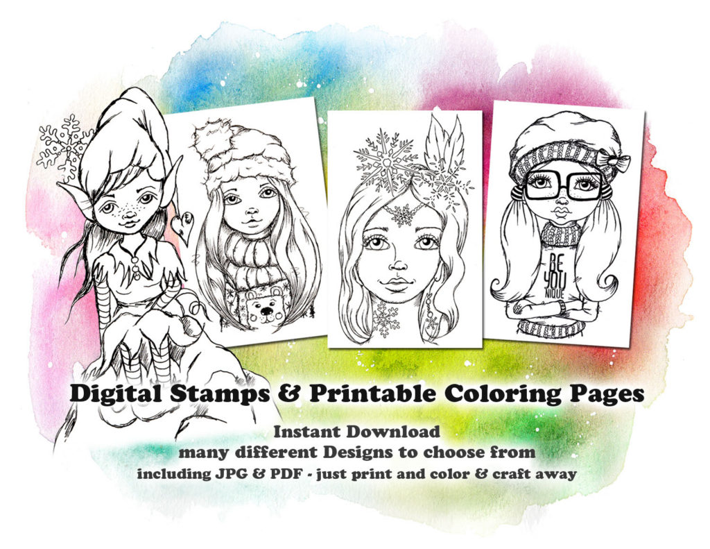 2019 Digital Stamps and Coloring Pages » Cre8tive Cre8tions by Andrea ...