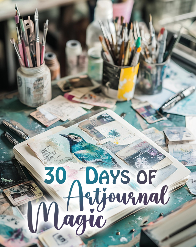 30 Days of Artjournal Magic » Cre8tive Cre8tions by Andrea Gomoll